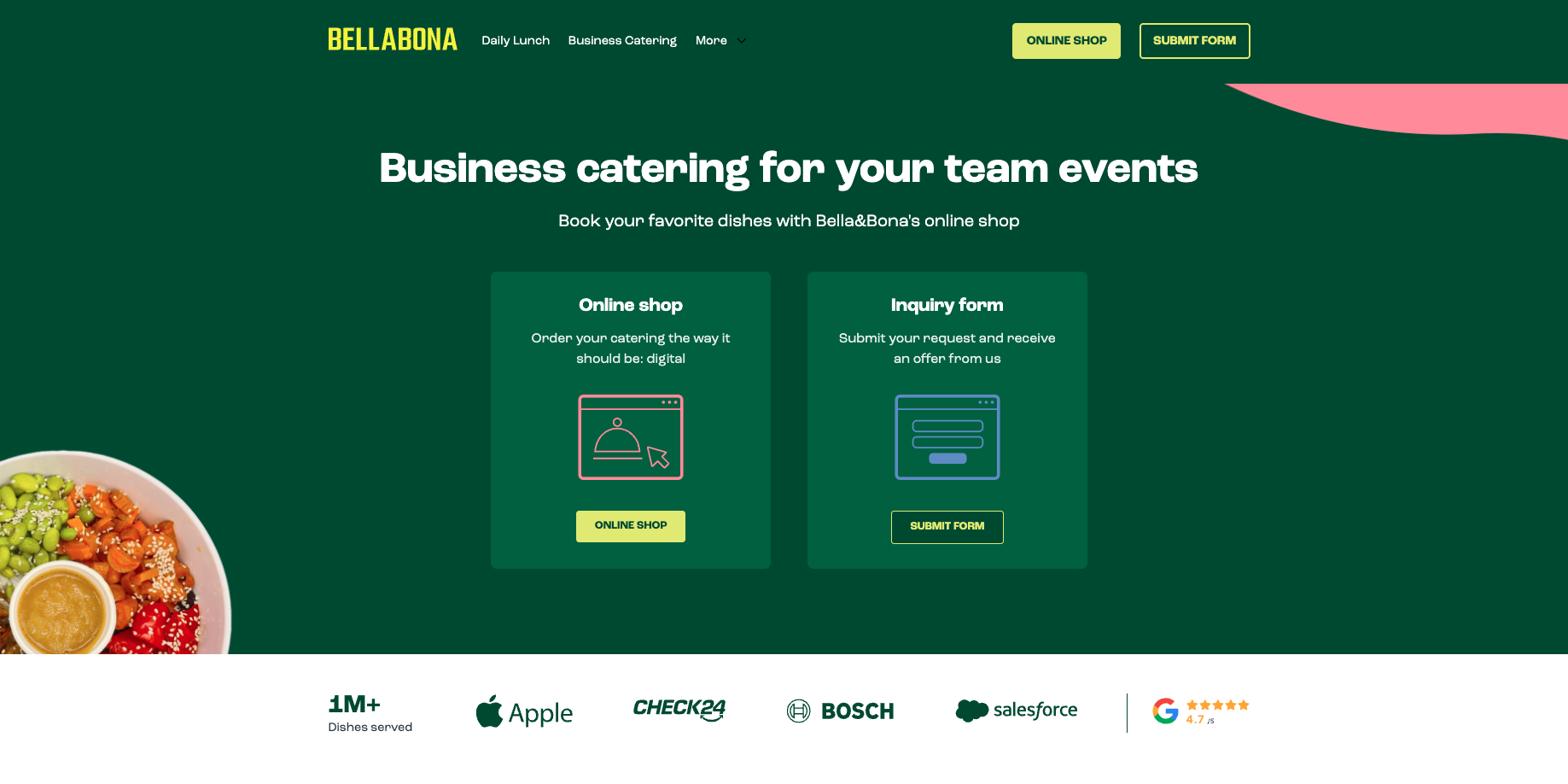 Business-Catering von Bella&Bona